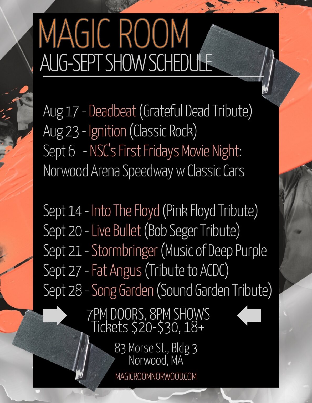 Magic Room Presents: Ignition (Classic Rock) - Norwood Space Center